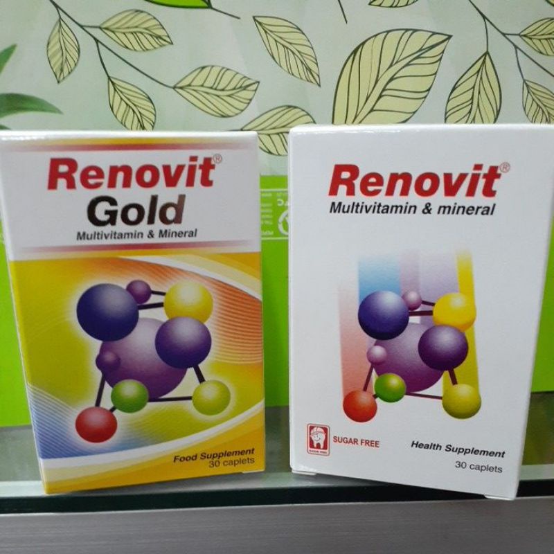 Jual Renovit Gold Botol Multivitamin Isi 30 Tablet | Shopee Indonesia