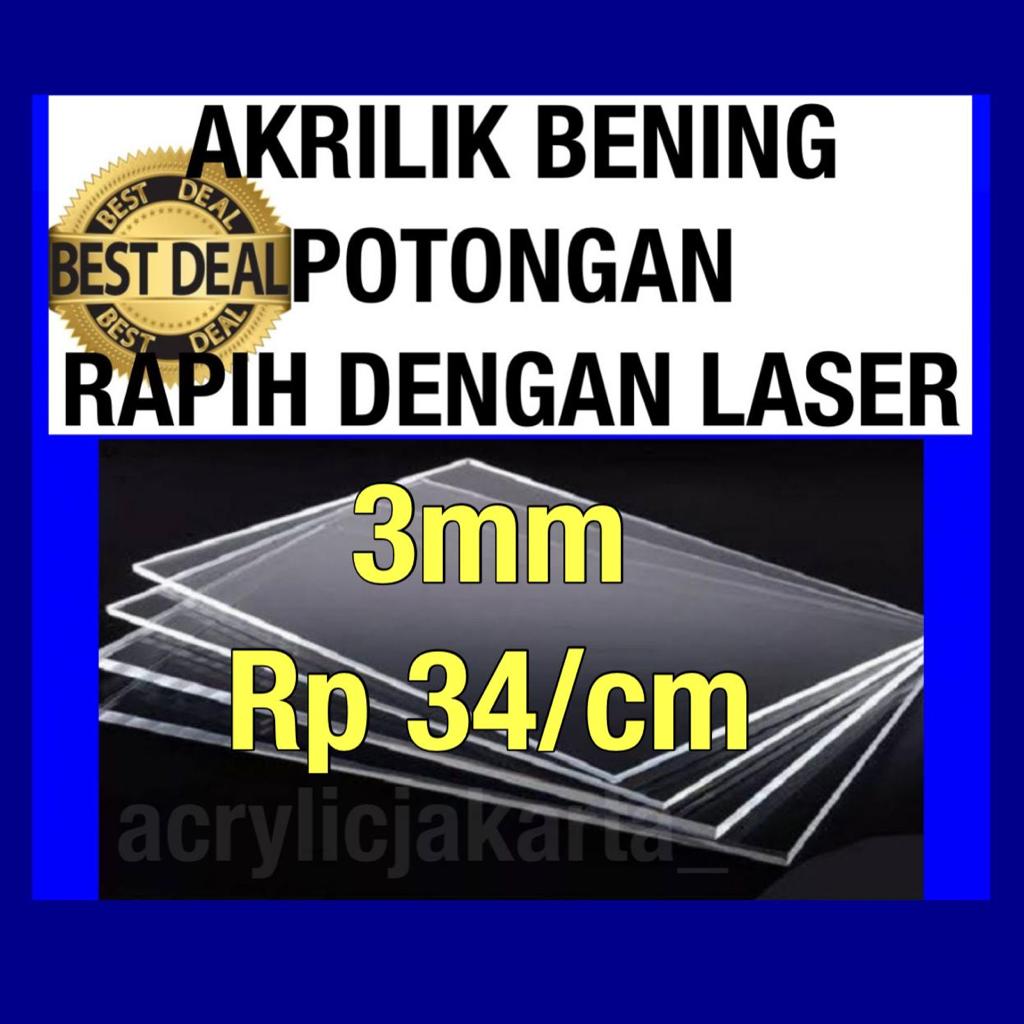 Jual Acrylic 3mm 20x80cm Bening - Akrilik lembaran Acrylic Lembaran ...