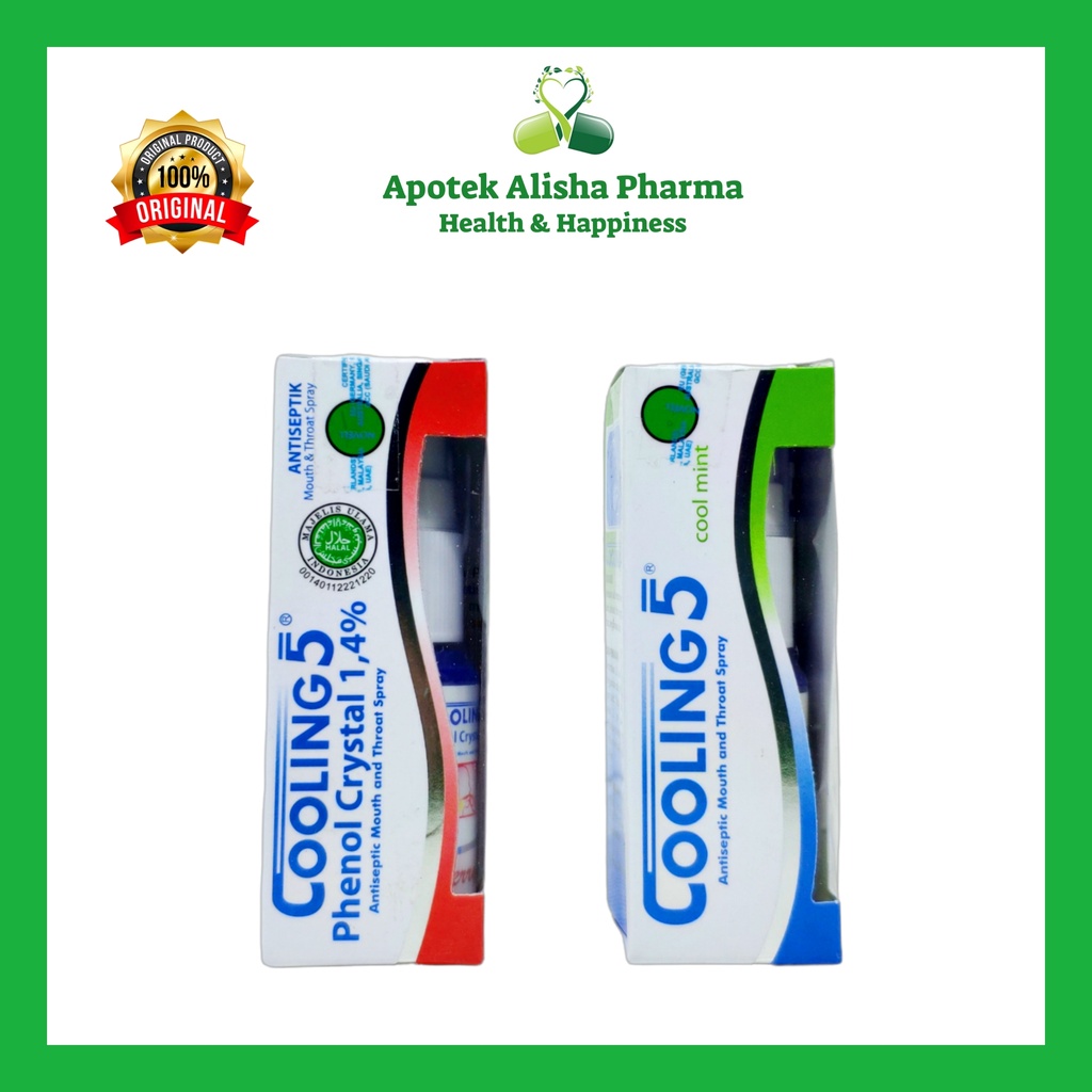 Jual Cooling 5 Antiseptic Mouth&Throat Spray 15ml - Cooling 5 Plus Obat ...