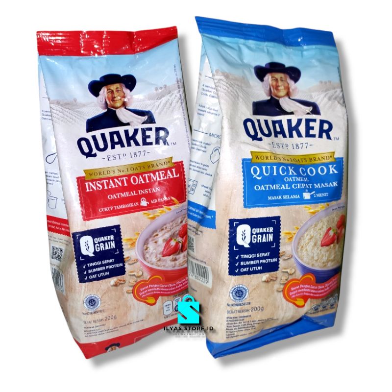 Jual Quaker Instant Oatmeal// Quick Cook 200gram | Shopee Indonesia