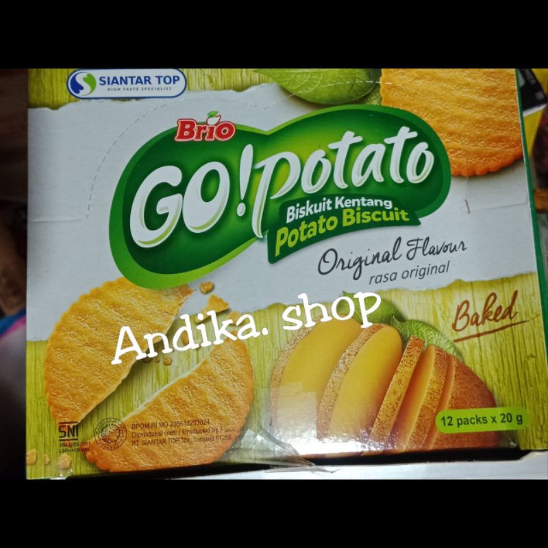 Jual go potato box biskuit kentang (12×25gr) | Shopee Indonesia