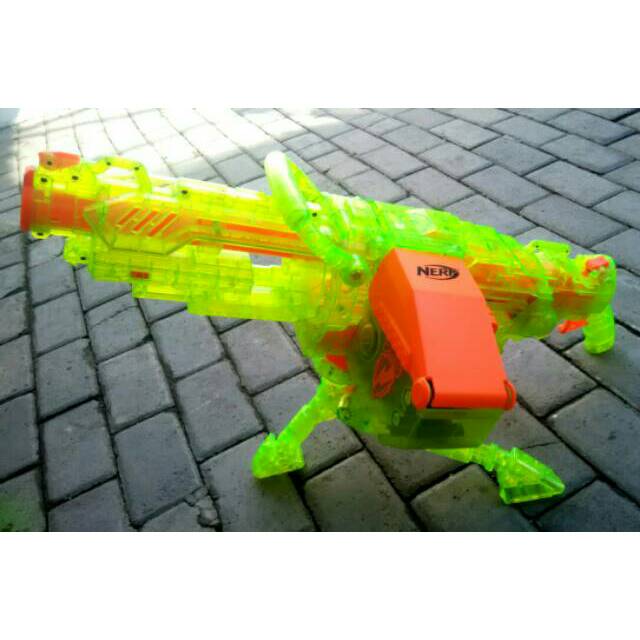 Jual Nerf Vulcan Green Sonic Clear langka ori Hasbro | Shopee Indonesia