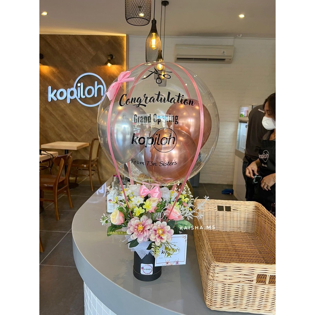 Jual Buket Balon Bucket Balon bunga bloom box (PO 2 HARI) | Shopee ...