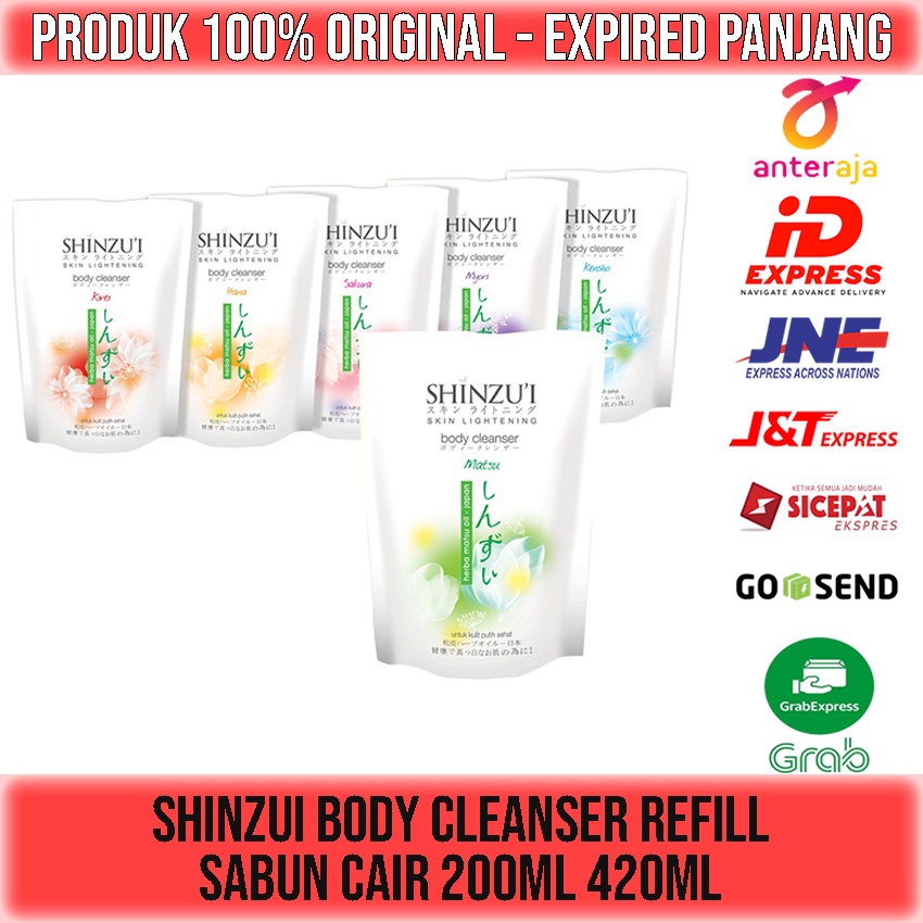 Jual SHINZUI Skin Lightening Body Cleanser 200ml 400ml Refill Sabun ...