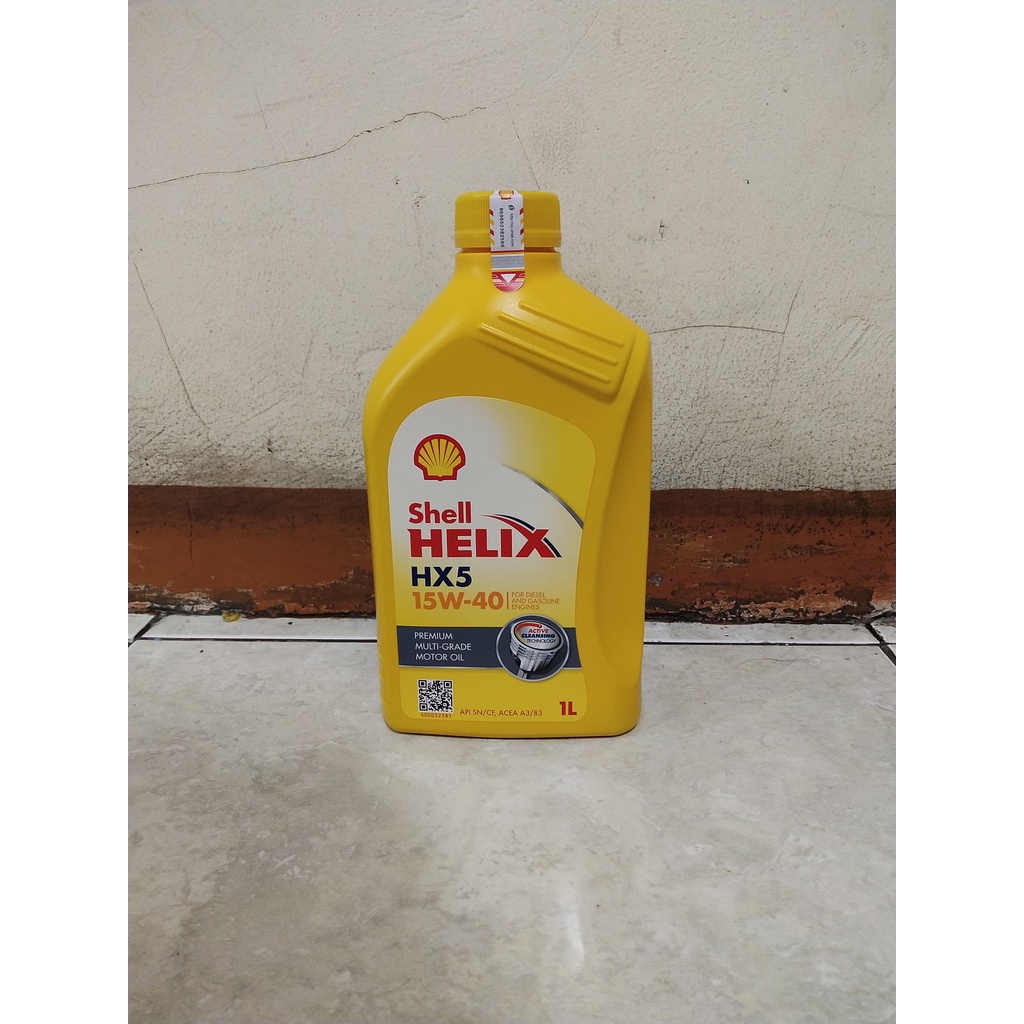 Jual Oli Mesin Shell Helix Hx 5 Hx5 15W-40 1L - 1 Liter | Shopee Indonesia