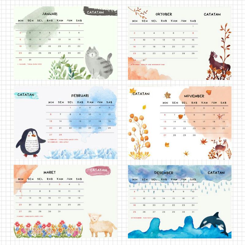 Jual KALENDER MEJA/KALENDER DUDUK 2022/DESK CALENDER 2022/ KALENDER ...