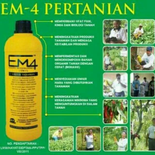 Jual Dekomposer Efective Microorganisms 4 EM4 Pertanian Original ...