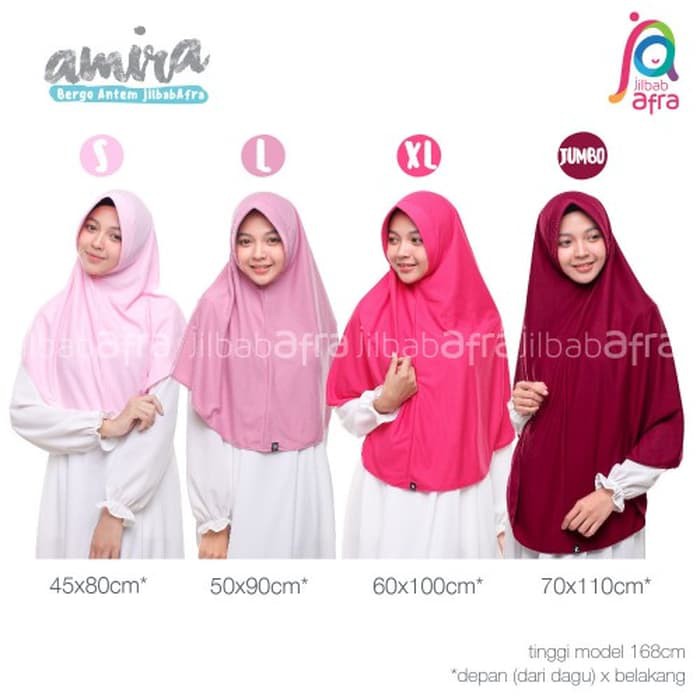 Jual Jilbab Afra Model AMIRA size Jumbo/bergo Antem Instant _hijab ...