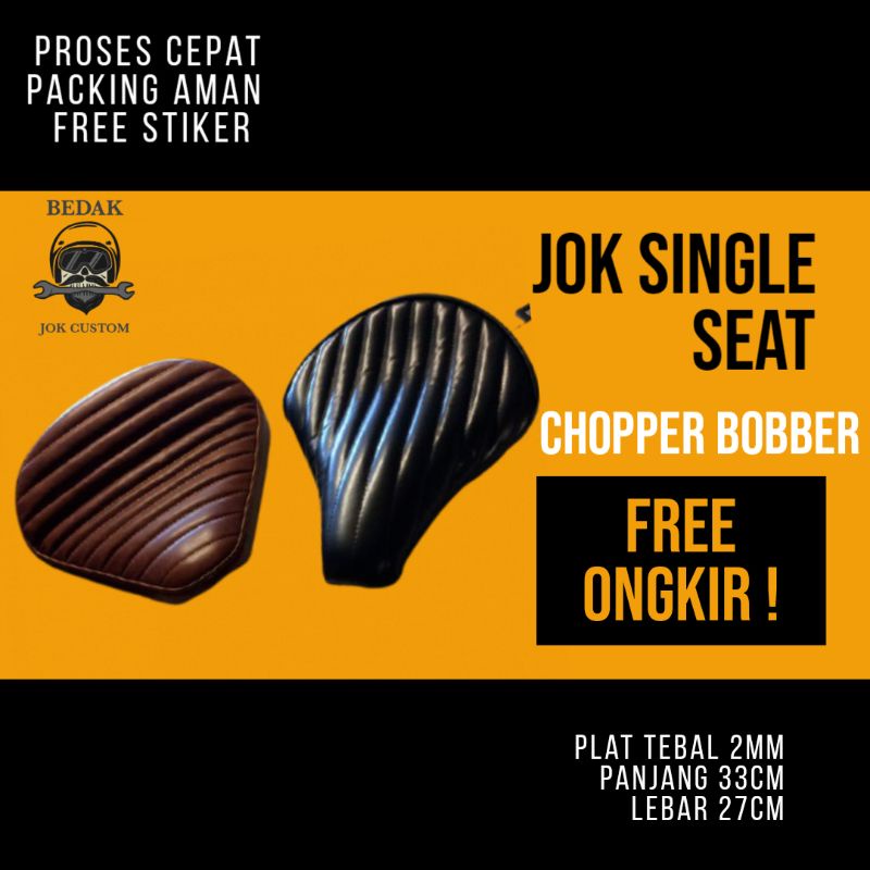 Jual Jok Single Seat Chopper Bobber Custom | Shopee Indonesia