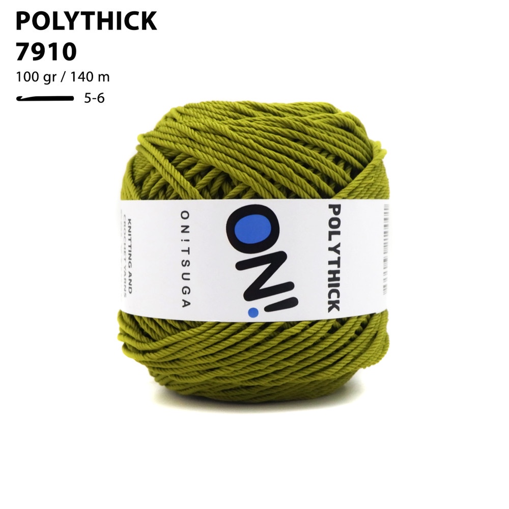 Jual Benang rajut polyester polythick onitsuga big ply PLT6 | Shopee ...