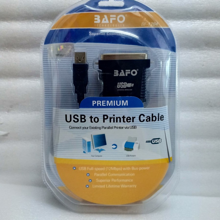 Jual Kabel Usb To Paralel / Printer Cable Bafo | Shopee Indonesia