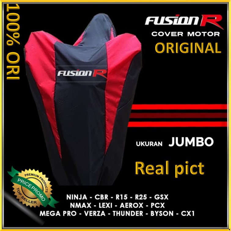 Jual Cover Motor FUSION R Jumbo / Sarung Motor Nmax Lexi PCX Ninja CBR ...