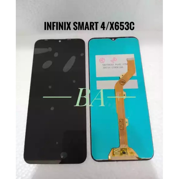 Jual LCD INFINIX SMART 4 X653C FULLSET TOUCHSCREEN BLACK ORI OEM ...