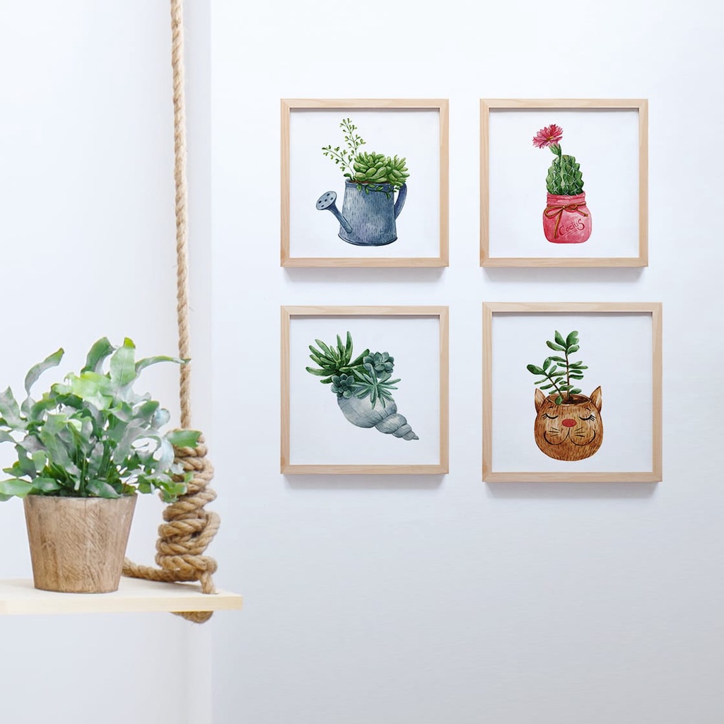 Jual Dekorasi Poster Tanaman Hiasan Dalam Pot Dinding Rumah | Shopee ...