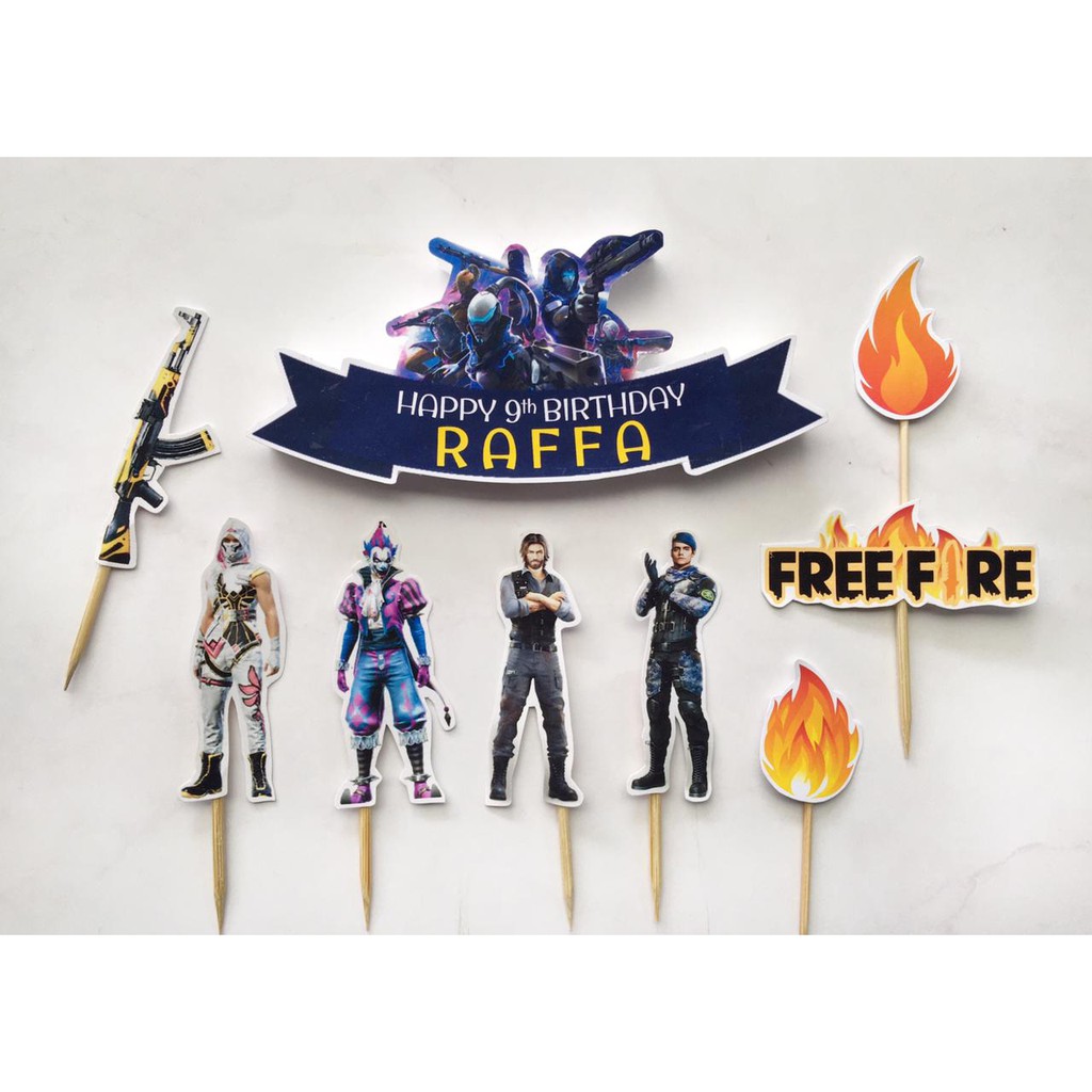 Jual Topper Paket HBD FREE FIRE bisa pakai NAMA | Shopee Indonesia