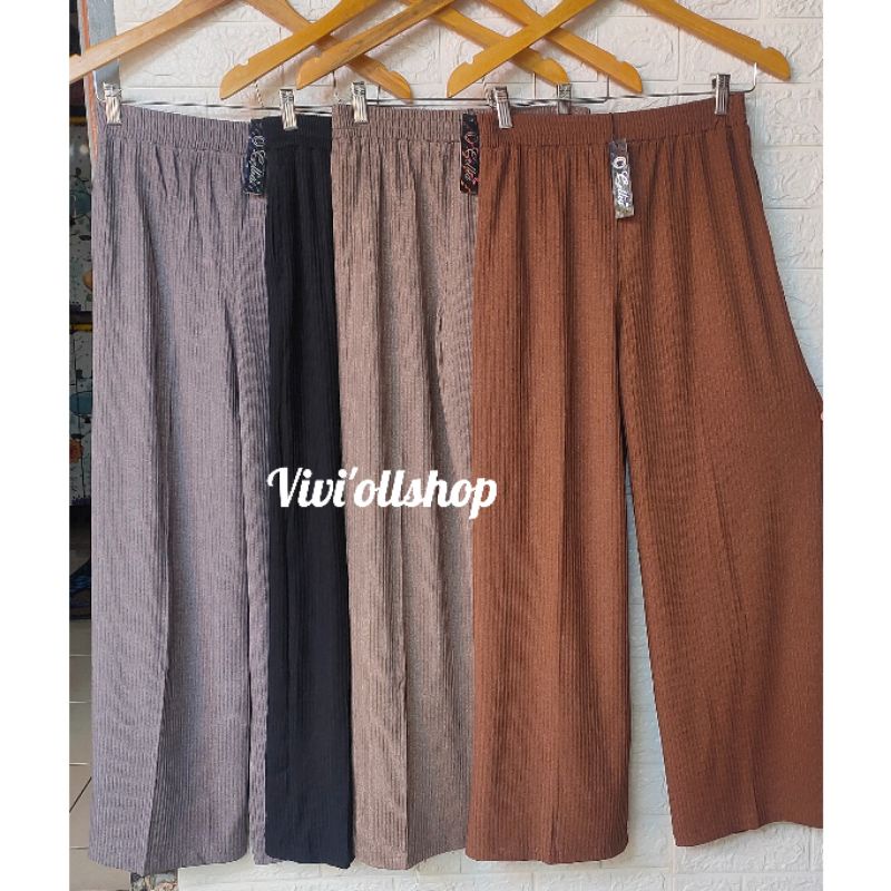 Jual celana knit cellia premium #2048 | Shopee Indonesia