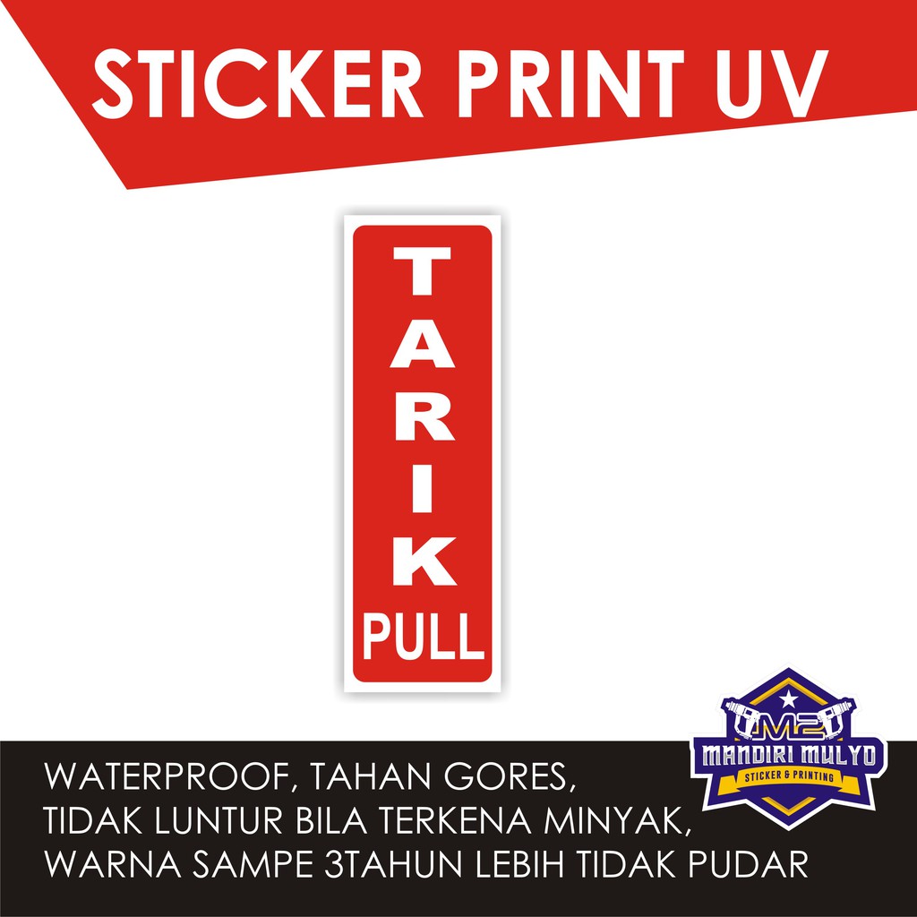 Jual STICKER SIGN TARIK | Shopee Indonesia