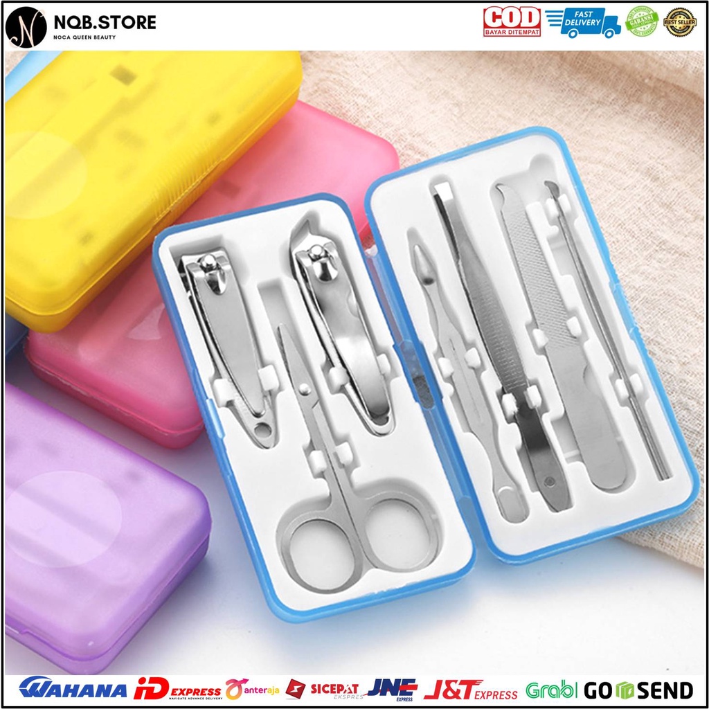 Jual NQB - Gunting Kuku Set 7in1 Meni Pedi - Manicure Pedicure Pinset ...