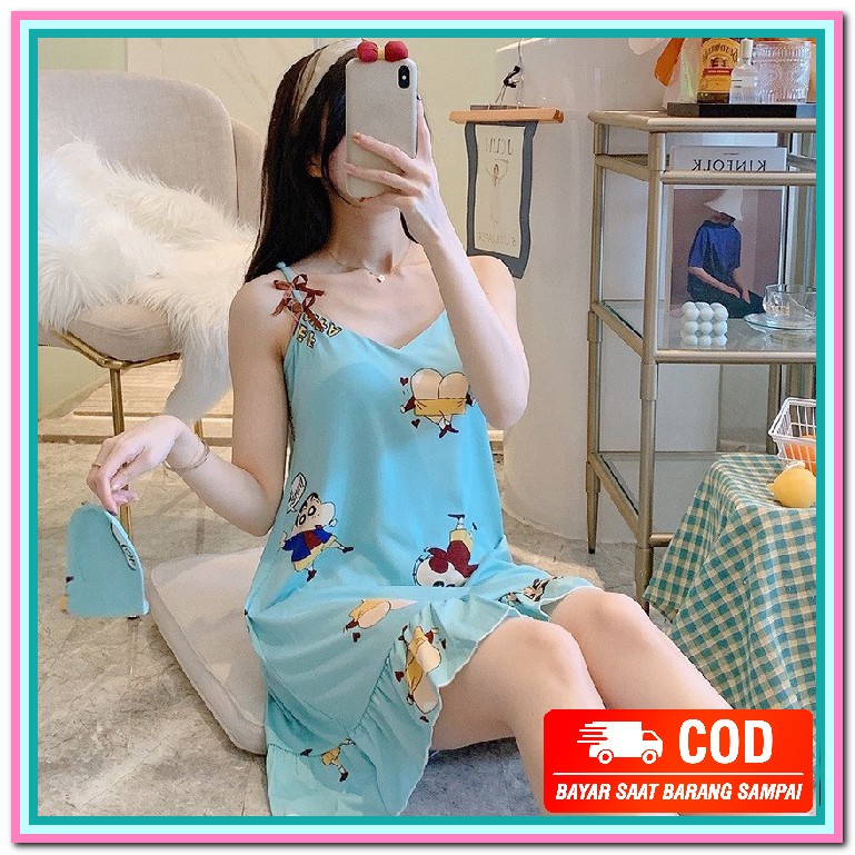 Jual Promo Daster Panjang Baju Tidur Kekinian Viral Habel Manohara Ray ...