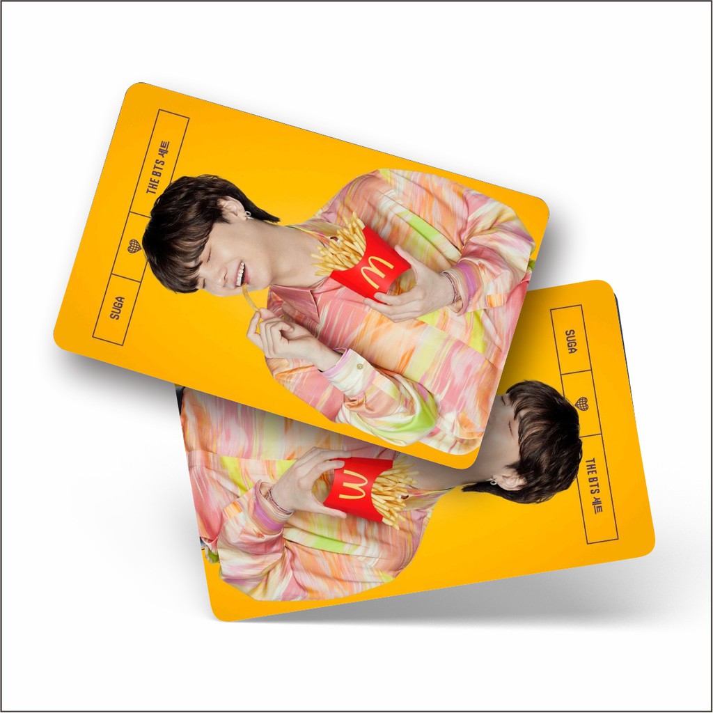 Jual PHOTOCARD X STICKER BTS MEAL X MCD | Shopee Indonesia