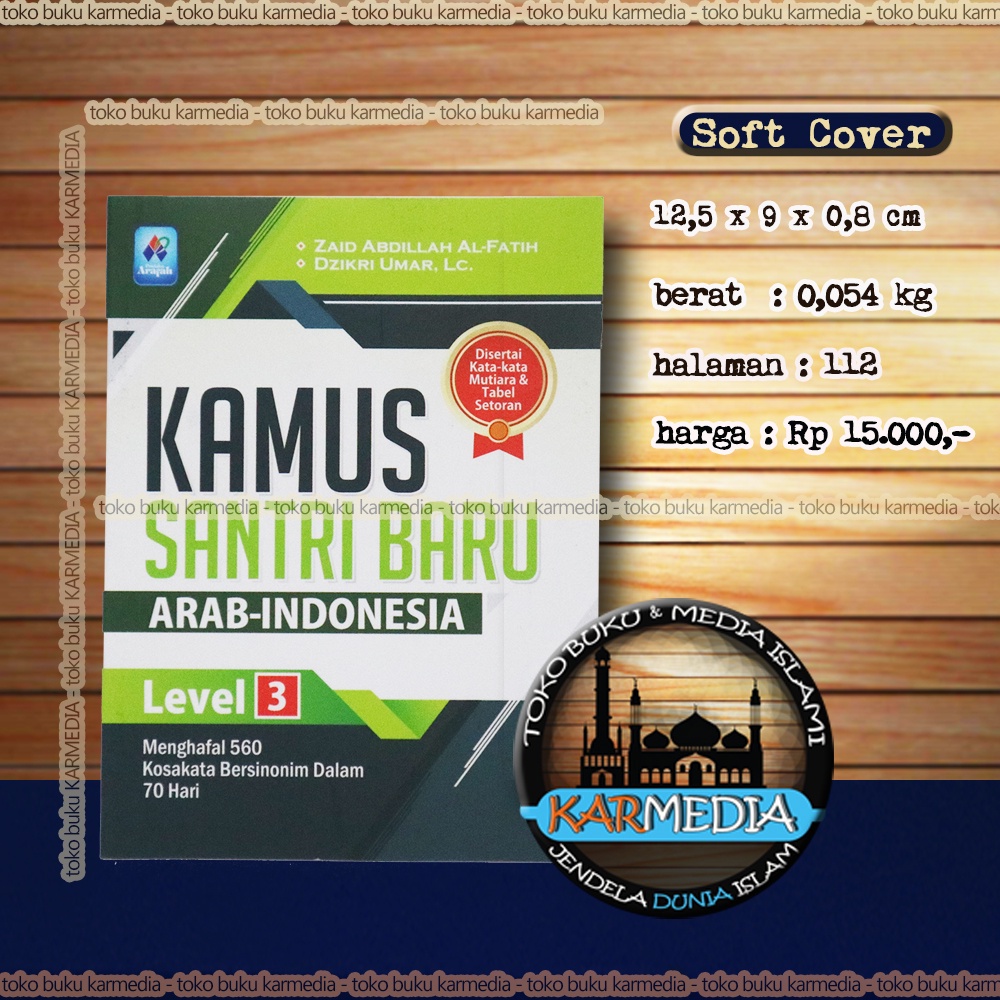 Jual Kamus Santri Baru Arab Indonesia Level 3 - Pustaka Arafah - Karmedia | Shopee Indonesia