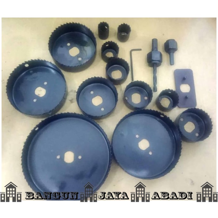 Jual Mata bor holesaw pelubang kayu set 16pcs olso holso lubang lobang ...