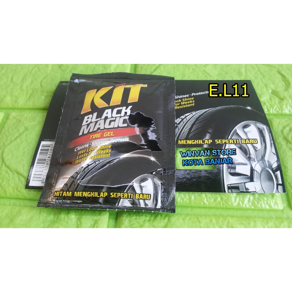 Jual Kit black magic semir ban sachet pembersih pengkilap BAN sepeda ...