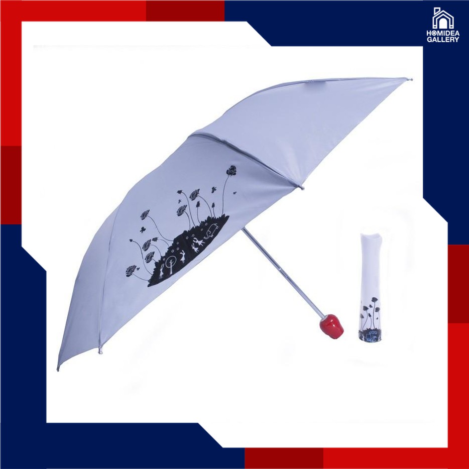 Jual Payung Model Mawar - Putih-Merah | Shopee Indonesia