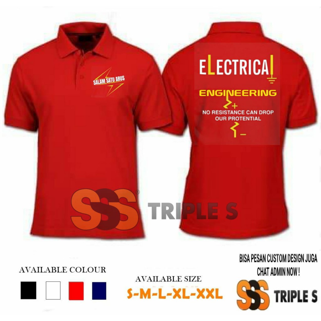 Jual POLO SHIRT/ KAOS KERAH ELECTRICAL ENGINEERING SALAM SATU ARUS ...