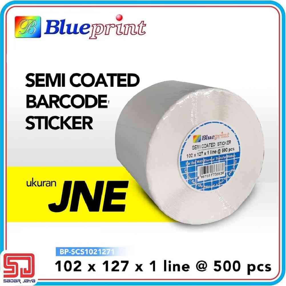Jual Sticker Label Barcode Blueprint 102x127x1 Line Semi Coated Resi ...