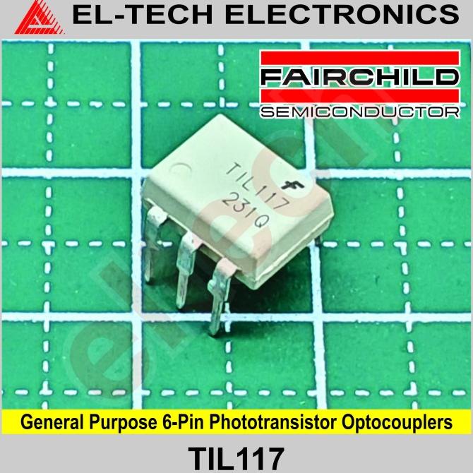Jual TIL117 TIL 117 General Purpose 6-Pin Phototransistor Optocouplers ...