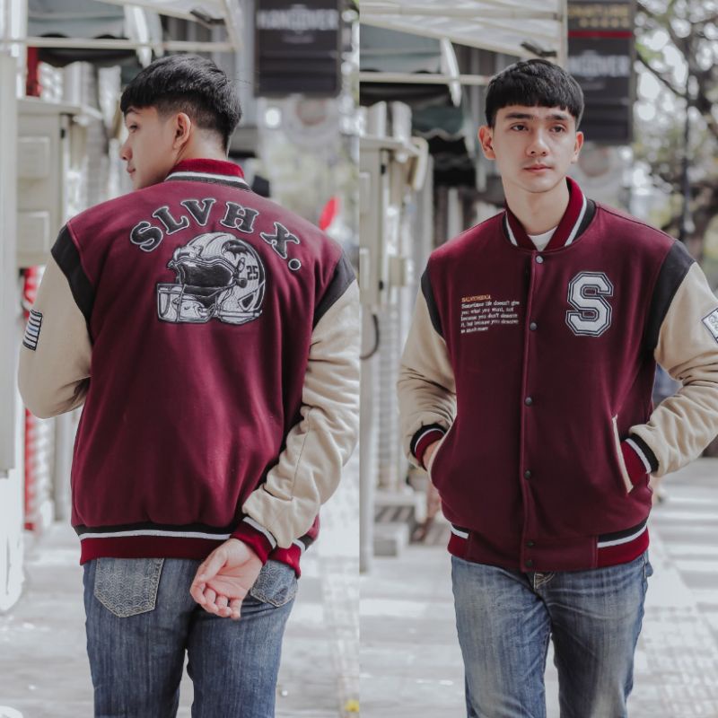 Jual Jaket Varsity-Jacket Varsity-Jaket Base Ball Varsity-Jaket Pria ...