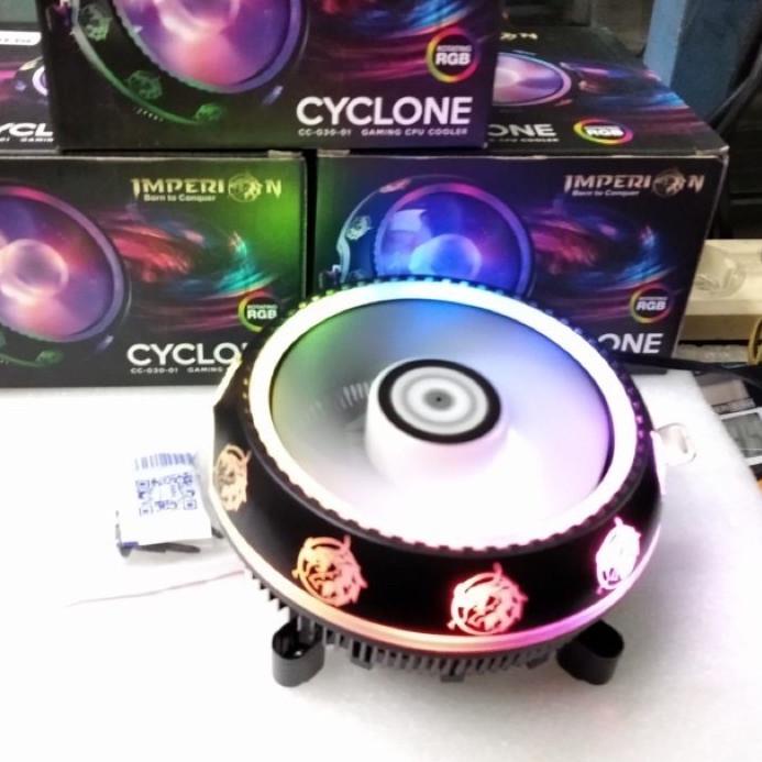 Jual Imperion CPU Cooler CC-G30-01 Cyclone Rgb Running Led - Fan ...