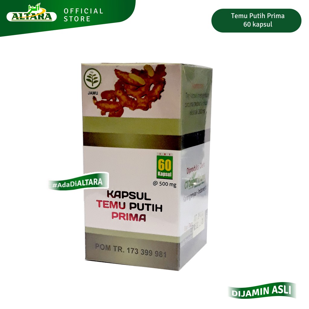 Jual Kapsul Temu Putih Prima 60 Kapsul / Obat Herbal Temu Putih ...