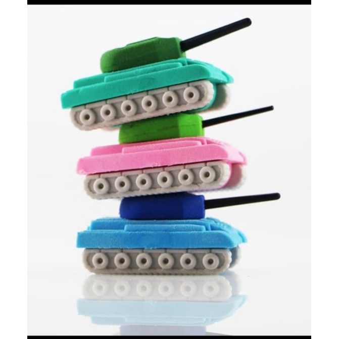 Jual (12pcs) Penghapus/eraser/stip pensil model tank 1 lusin | Shopee ...