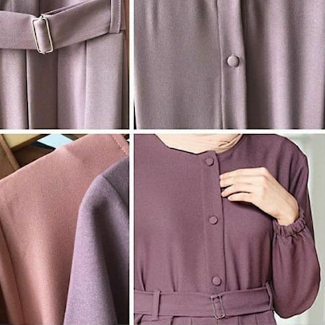 Jual BRANDS FESTIVAL Gamis monna belt exclusive outfit busui friendly ...