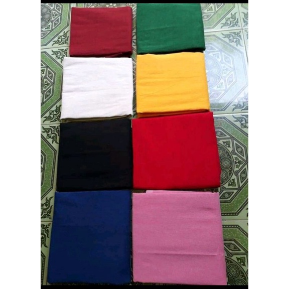 Jual kain tenun polos bermacam-macam warna, kuning, merah, maroon ...