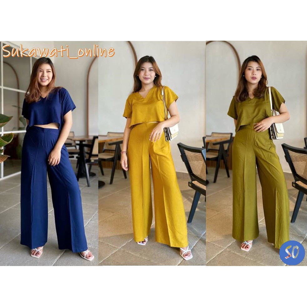 Jual One Set Sisi / Set Wanita Rayon Polos Bali | Shopee Indonesia