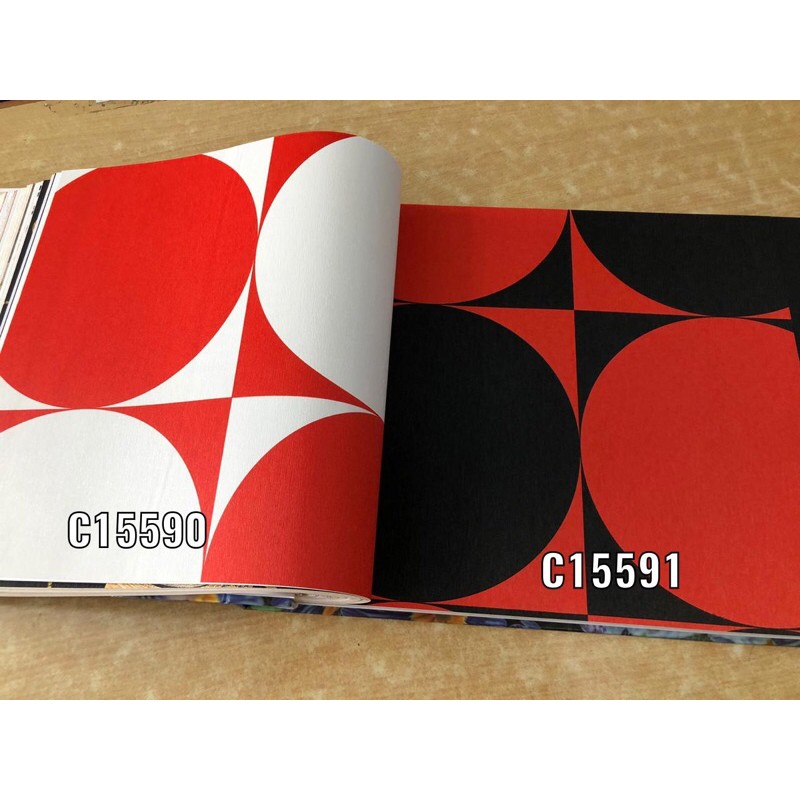 Jual Wallpaper Dinding Murah Bulat Lingkaran Minimalis Modern | Shopee ...