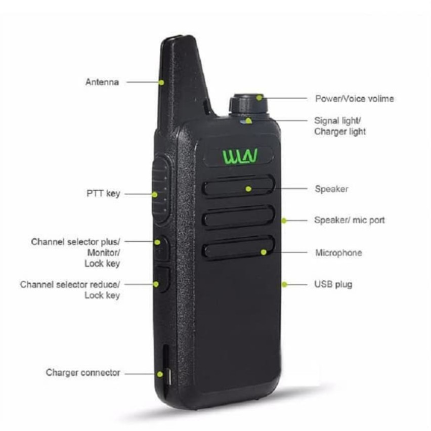 Jual HT Walkie Talkie handy Talky RADIO WLN KD-C1 isi 2 Unit UHF TwoWay WLN | Shopee Indonesia