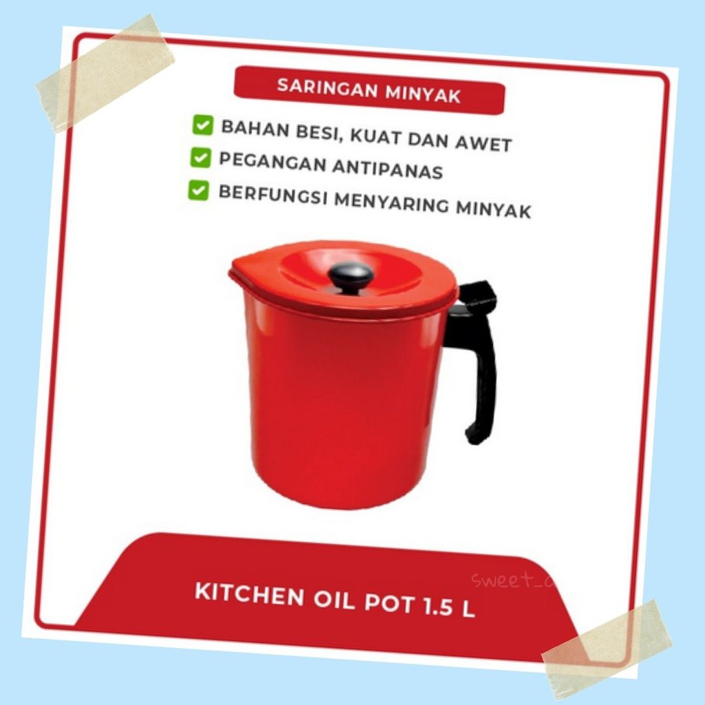 Jual Maspion Oil Pot / Tempat Minyak + Saringan | Shopee Indonesia