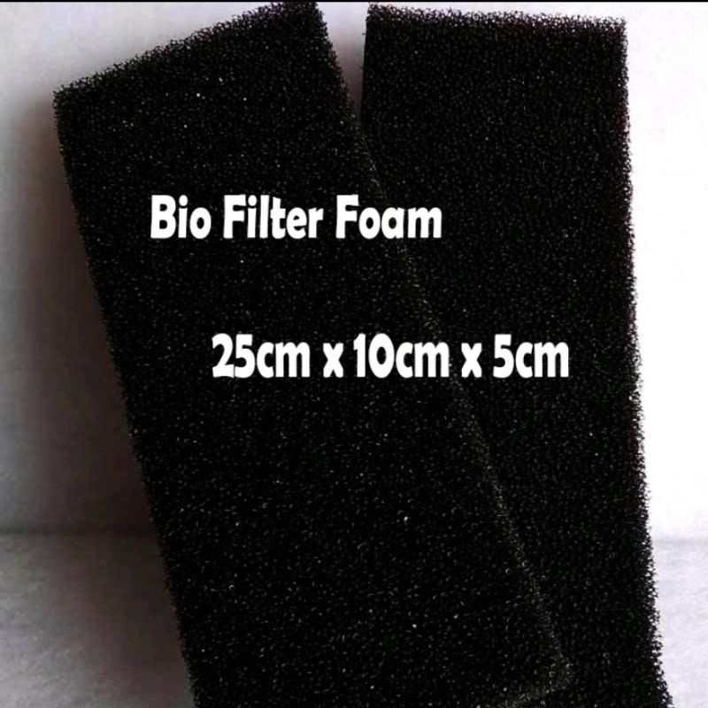 Jual Biofil Biofoam Bio sponge Busa hitam filter uk 25x10x5cm | Shopee ...