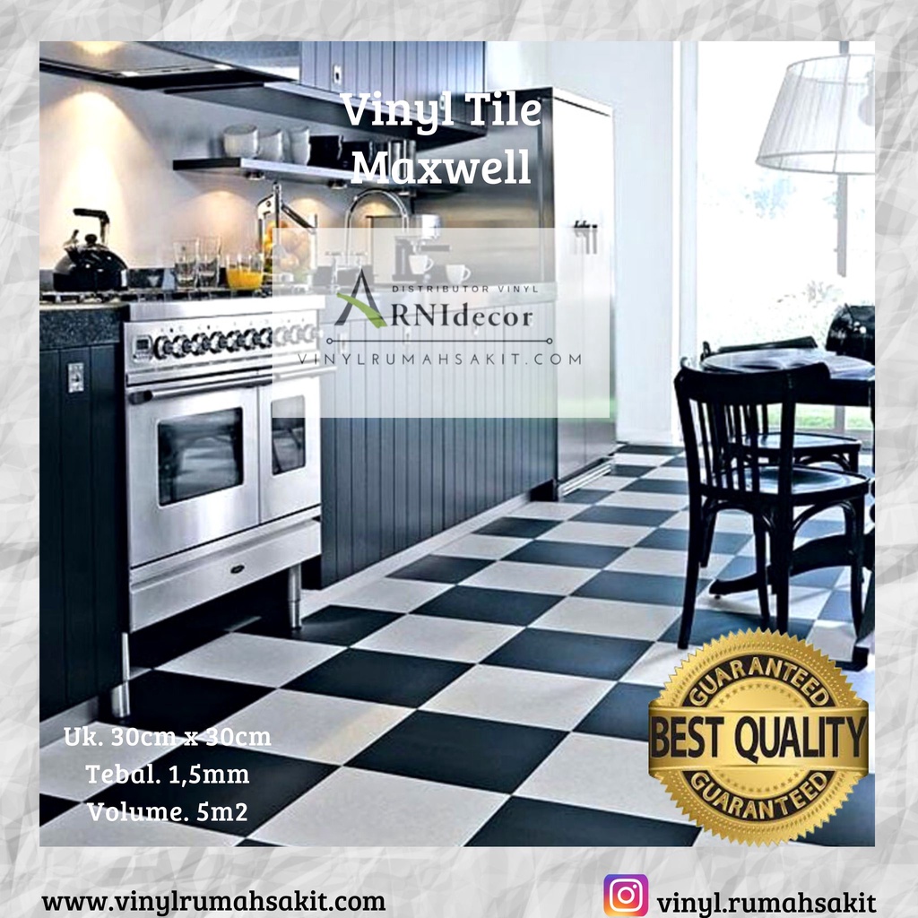 Jual Jual Lantai Vinyl Tile Maxwell Tebal 1,5mm - 30cmx30cm High ...