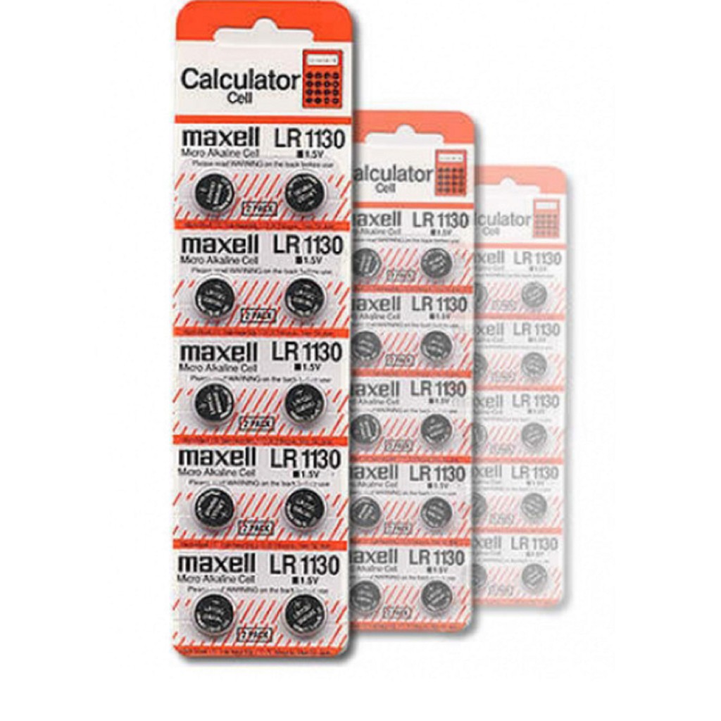 Jual Baterai Maxell LR 1130 battery lr1130 kalkulator jam tangan dll | Shopee Indonesia
