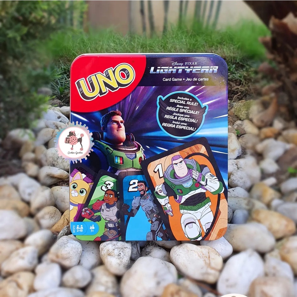 Jual UNO Disney Pixar Lightyear Card Game in Storage Tin | Shopee Indonesia