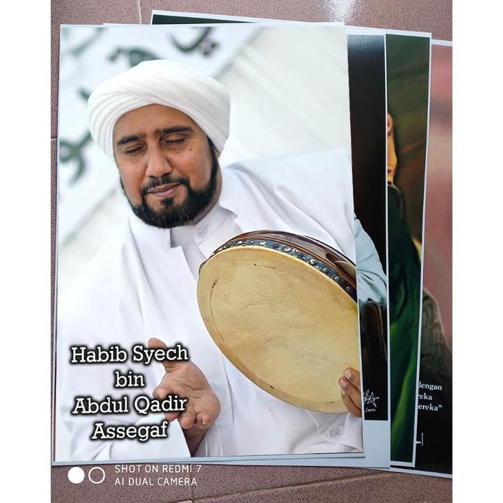 Jual poster ukuran 50*70cm habib syech bin abdul qadir assegaf 4 luster ...