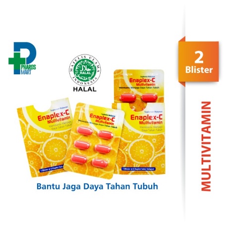 Jual Enaplex-C (2 Blister@6 Tablet) Vitamin C & B Kompleks - Bantu Jaga ...
