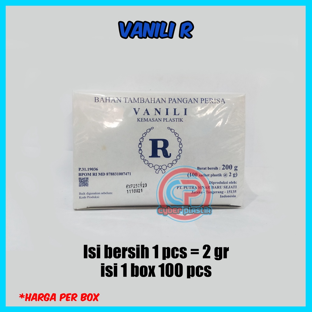 Jual Vanili R | Perisa | Pewangi Makanan isi 100 Pcs | Shopee Indonesia