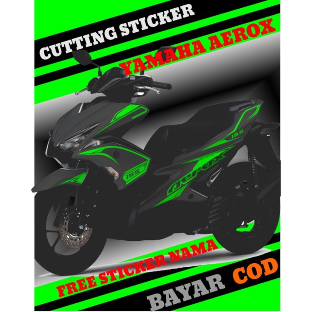 Jual sticker yamaha AEROX LAMA,cutting sticker AEROX -001 | Shopee ...