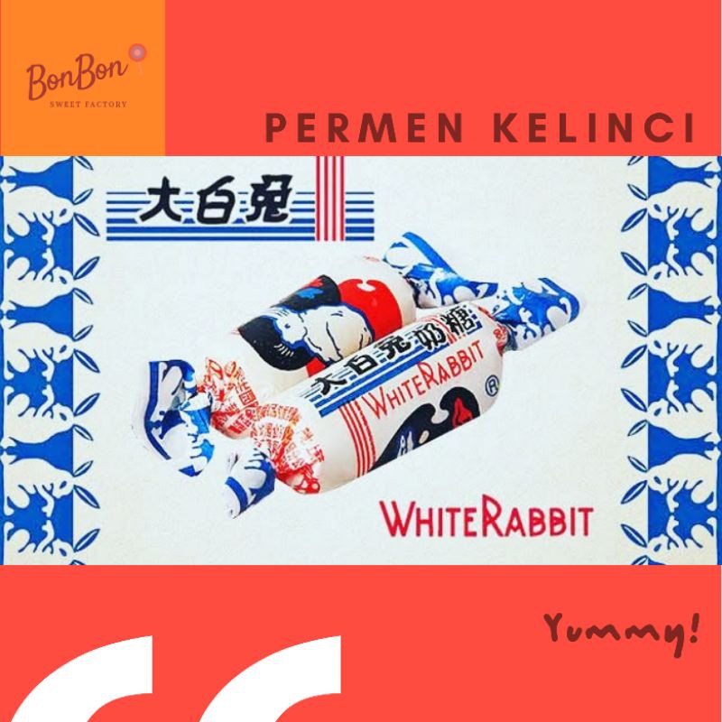 Jual White Rabbit Milk Candy / Permen Susu Kelinci 1 Pack (100 Pcs ...